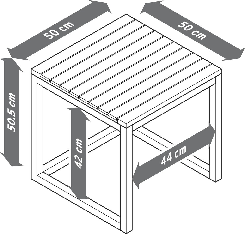 Tchibo - Odkládací stolky - barva: hnědá