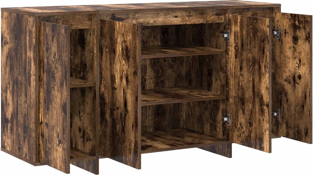 Servírovací skříň Kouřový dub 135 x 41 x 75 cm Kompozitní dřevo 3333890