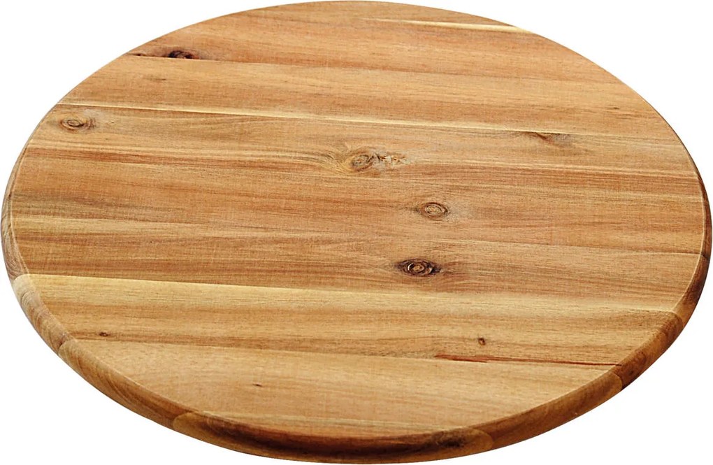 Servírovací tác na občerstvení z akátového dřeva, otočný, Ø 40 cm, Kesper