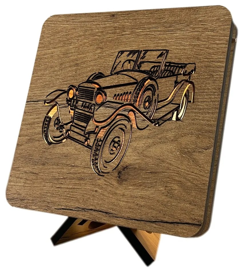 Li-Go "Veterán" lampa 19x19cm provedení povrchu: černá s patinou