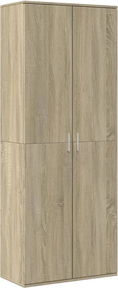 Skříň highboard dub sonoma 70 x 35 x 180 cm kompozitní dřevo 3276660