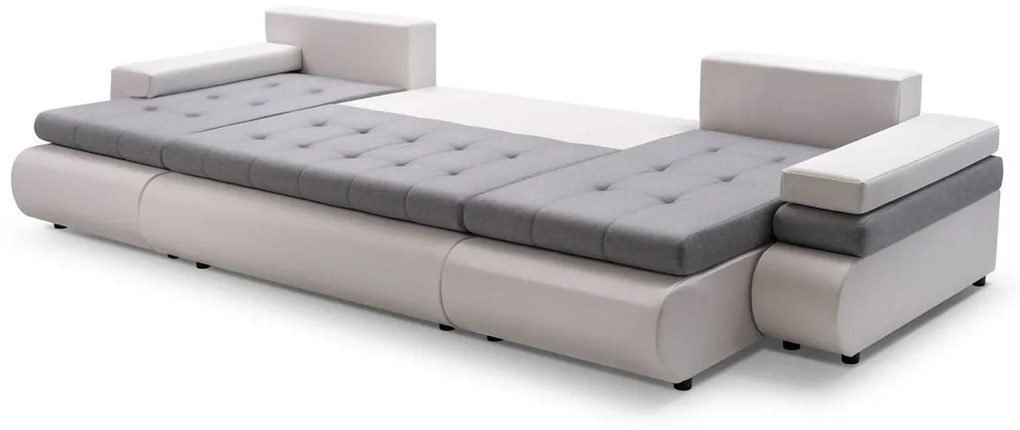 Casarredo - Komfort nábytek Rozkládací sedací souprava do U MELCHOR s úložným prostorem, Sioux 1114/Lux 6 | Vyberte si sedačku:: levá