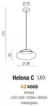 Designový lustr Helena C