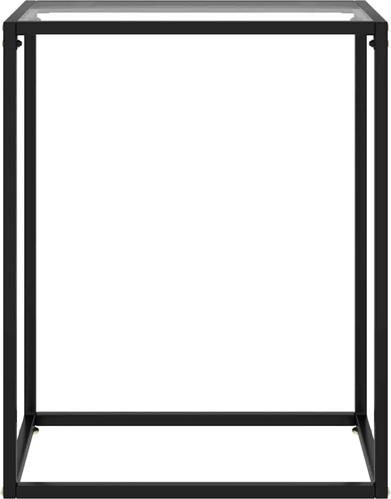 Konzolový stolek transparentní 60 x 35 x 75 cm tvrzené sklo 322803