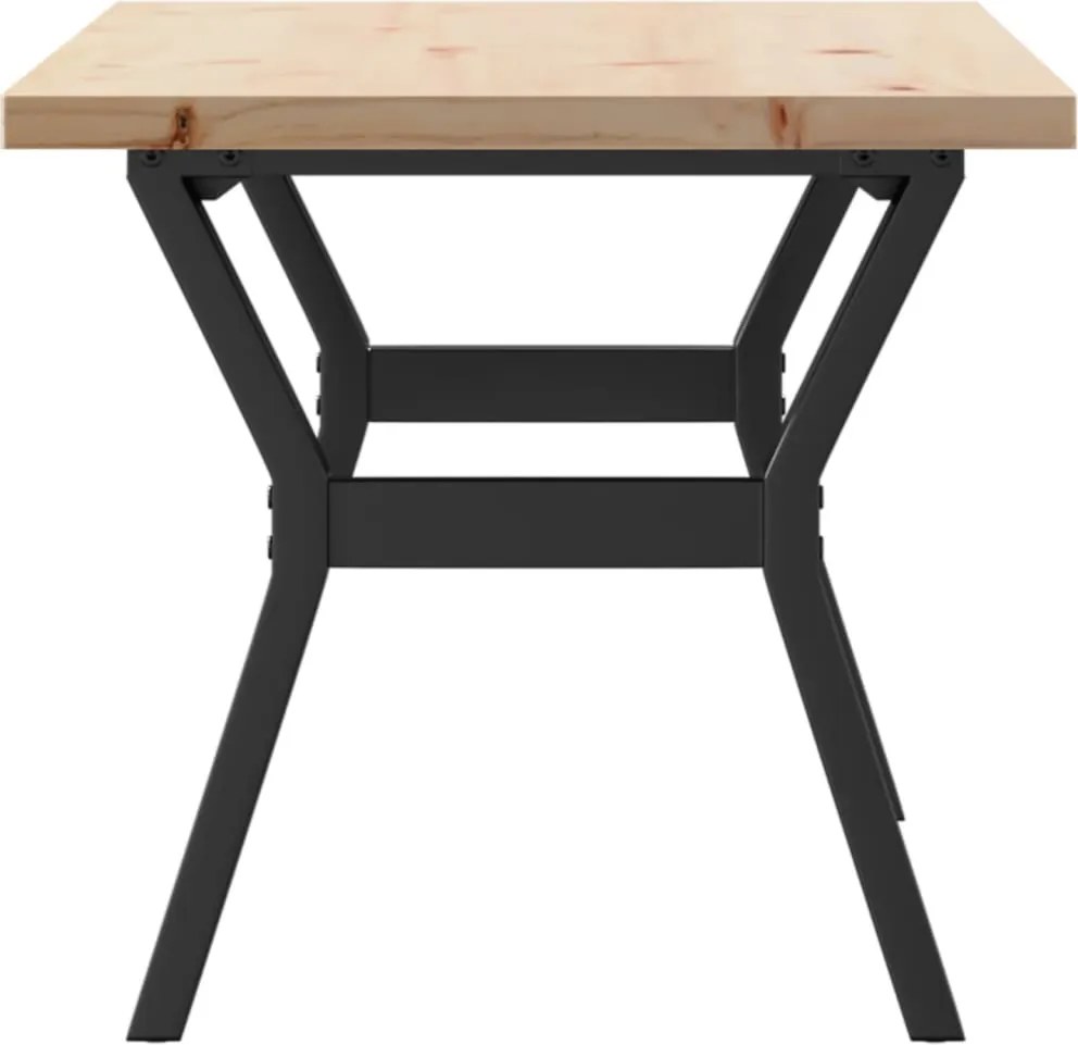 Konferenční stolek s Y rámem 100x50x45,5 cm borovice a ocel 3282776