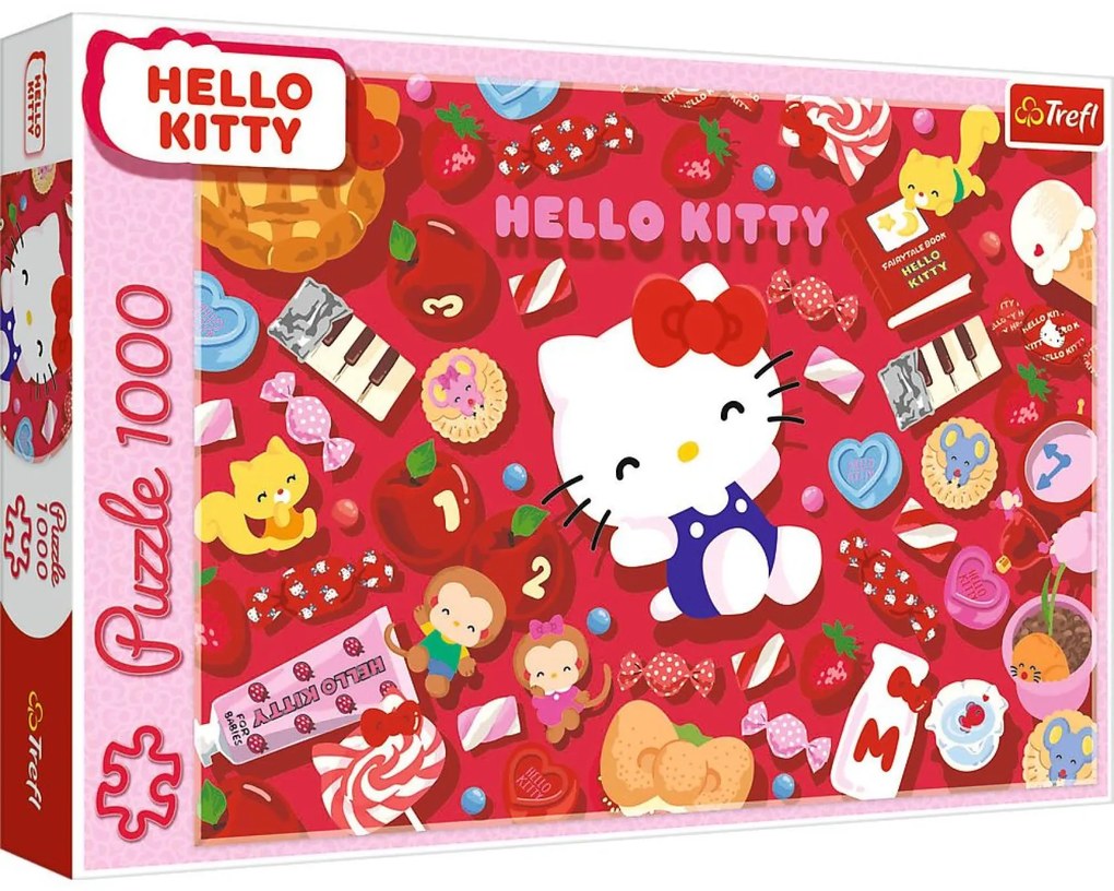 Trefl Puzzle Hello Kitty 1000 dílků 68,3x48cm v krabici 40x27x6cm