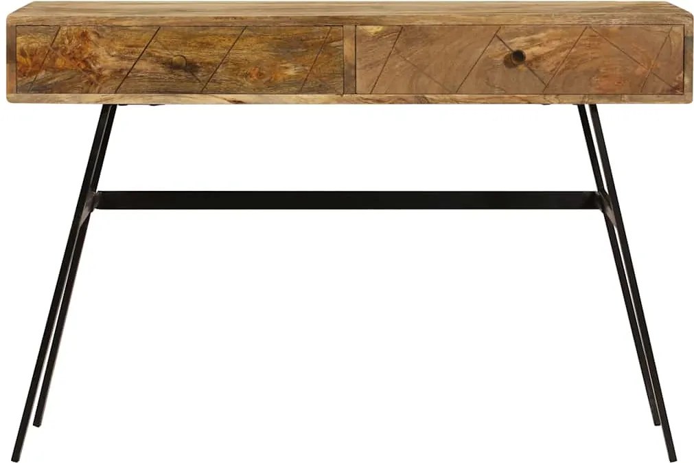 Psací stůl se zásuvkami 110 x 50 x 76 cm masivní mangovník 246718