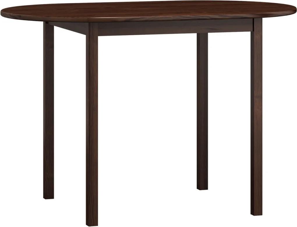 AMI nábytek Stůl oválný ořech č4 115x70 cm