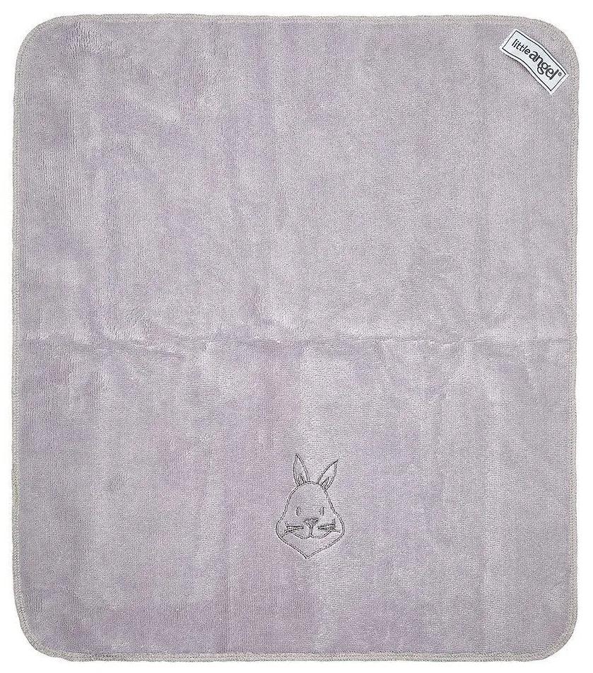 Little Angel (DITA) SET osuška, ručník, žínka BAMBUS Angel Natur růžová kočka