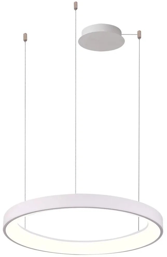 Azzardo Azzardo AZ5015 -LED Stmívatelný lustr na lanku AGNES LED/38W/230V pr. 48 cm bílá AZ5015