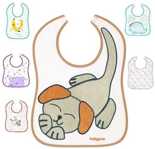 BabyOno Bryndák froté Baby Ono 26cm x 36cm Avokado