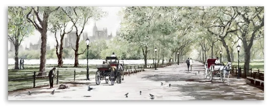 Obraz Styler Canvas Watercolor Central Park II, 60 x 150 cm