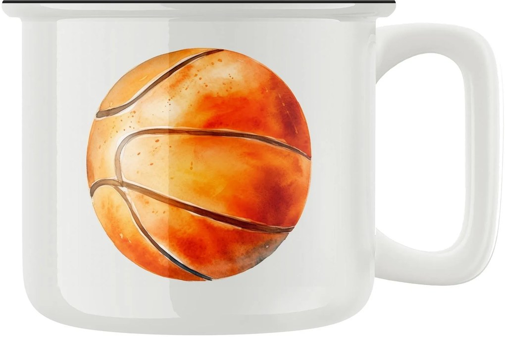 Keramický retro hrnek "Basketbal", Keramický retro 500 ml