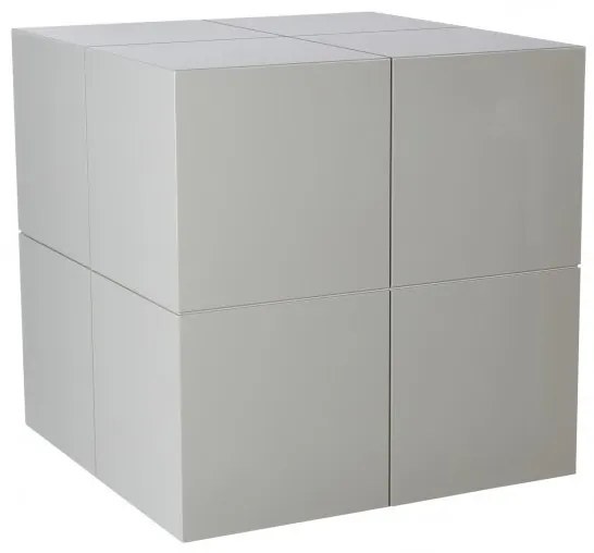 Šedý odkládací stolek Kelly Hoppen The Large Cube
