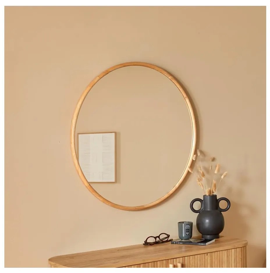 Atmosphera - Nástěnné zrcadlo KIM pr. 75 cm kaučukovník 203589