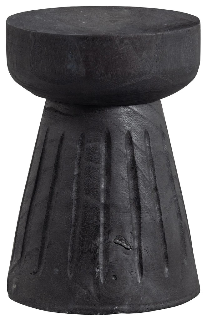 WOOOD Stolička BORRE černá 28cm 377153-Z
