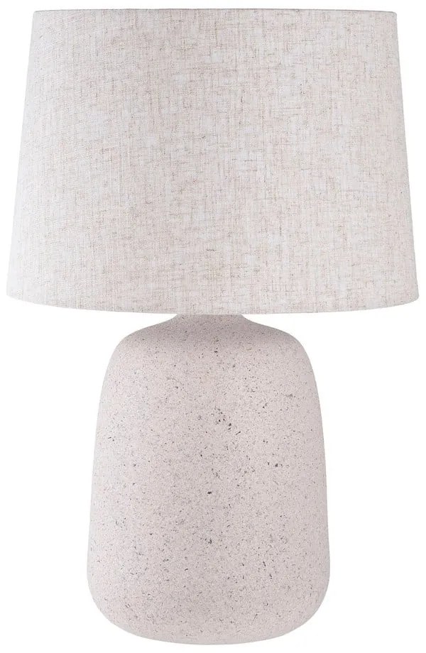 Krémová stolní lampa s textilním stínidlem (výška 47 cm) Croft – House Nordic Biano.cz