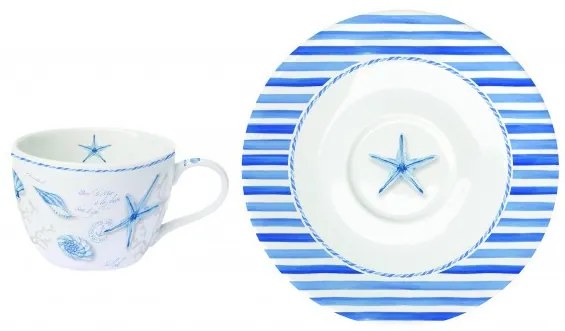 Easy Life Art de la table Mistral Porcelánový šálek s podšálkem 110 ml