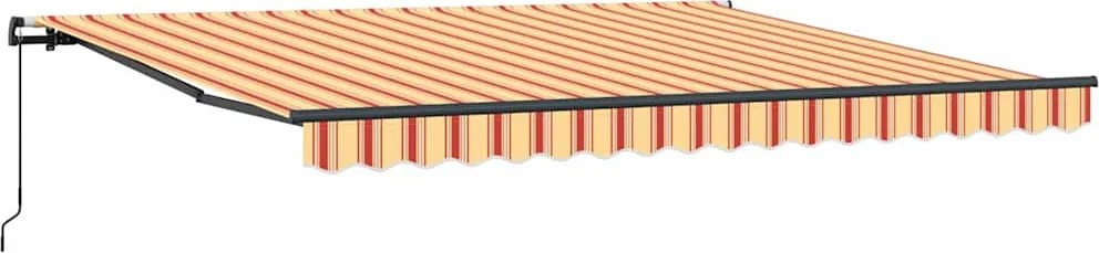 Stahovací markýza Žlutá a oranžová 400 × 300 cm 3330531