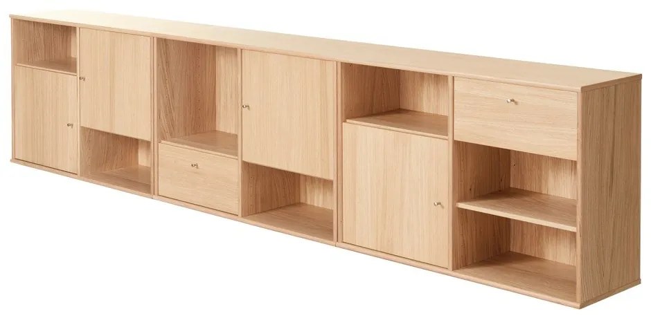 Nízká komoda v dekoru dubu 267x61 cm Mistral - Hammel Furniture