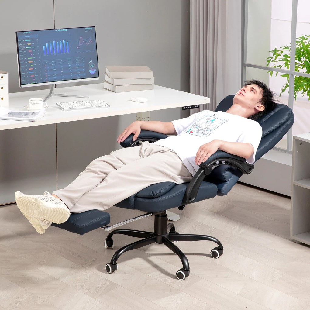 Kancelářská židle Vinsetto se 7bodovou masáží, ergonomická kancelářská židle s funkcí polohování, výškově nastavitelná manažerská židle s dálkovým ov…
