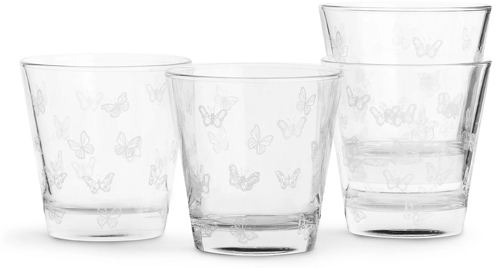 Sada sklenic SAGAFORM Butterfly 20cl bílé