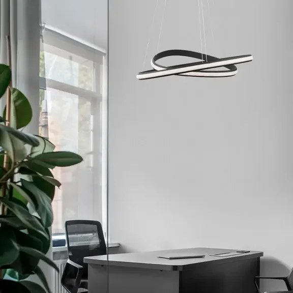 LED lustr Aries 59 černé