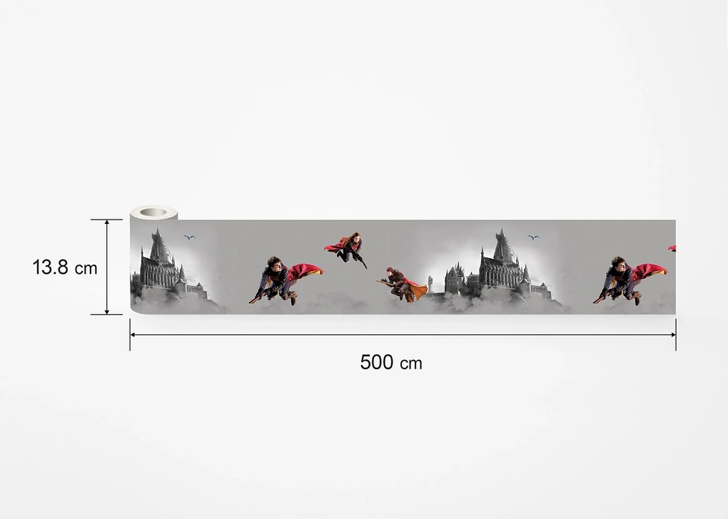 Dětská samolepící bordura na zeď Harry Potter | 5 m x 13.8 cm | DWBD8189