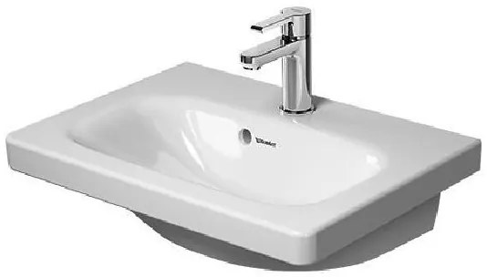 Duravit DuraStyle - Umyvadlo 55x40 cm, s přepadem, s otvorem pro baterii, bílá 2337550000