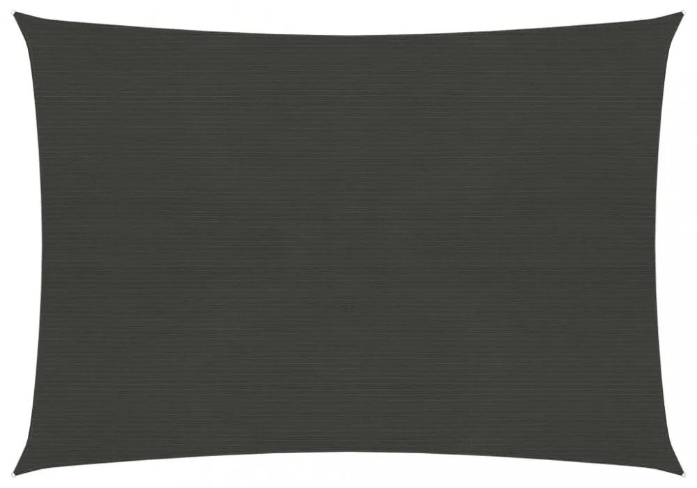 Stínící plachta obdélníková HDPE 2 x 3 m Dekorhome Černá