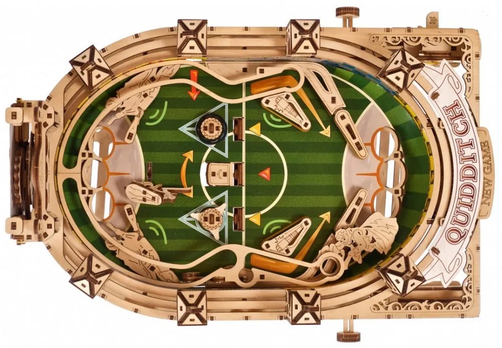 Ugears 3D dřevěné mechanické puzzle Harry Potter - Quidditch Pinball