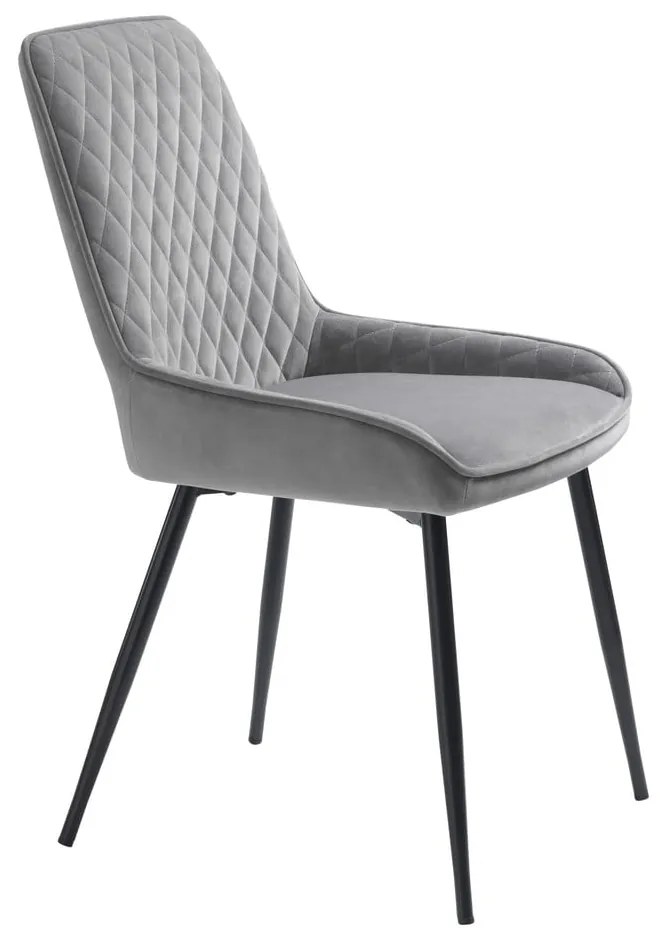 Šedá jídelní židle Milton – Unique Furniture