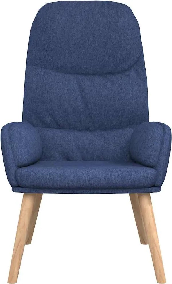 Relaxační křeslo modré textil 340994