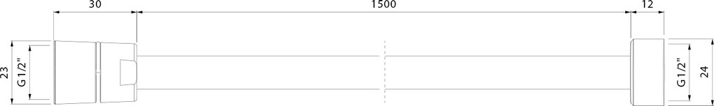 Sapho , POWERFLEX kovová sprchová hadice, 150cm, světlé zlato mat, FLEX150GBL