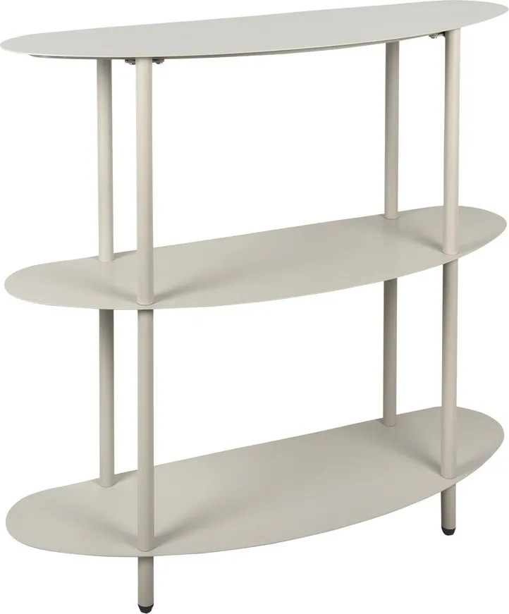 Šedý kovový regál 90x82x28 cm Riqueza – Leitmotiv