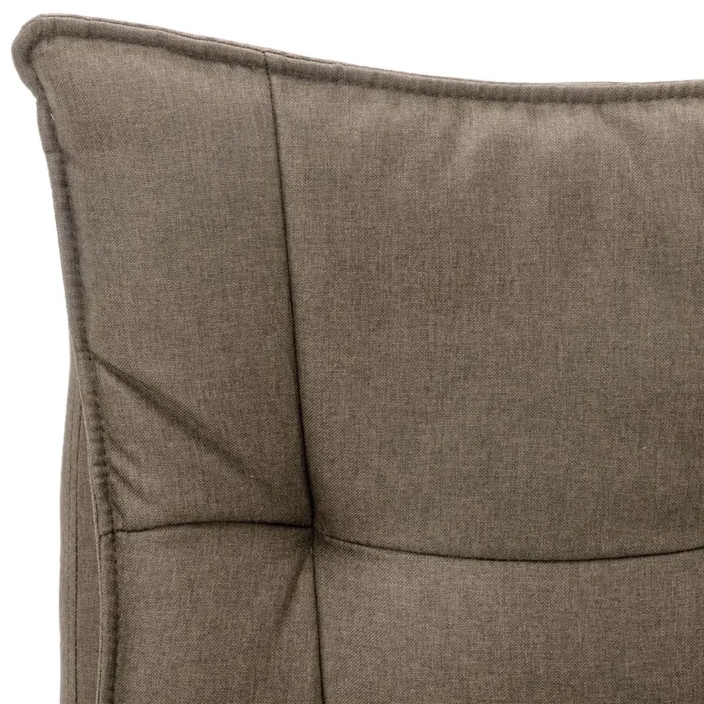 vidaXL Marketos Masážní kancelářská židle taupe textil