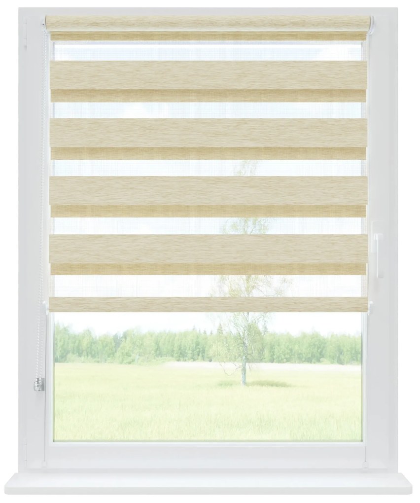 Roleta Den a Noc neinvazivní Premium Písek 65x220 cm