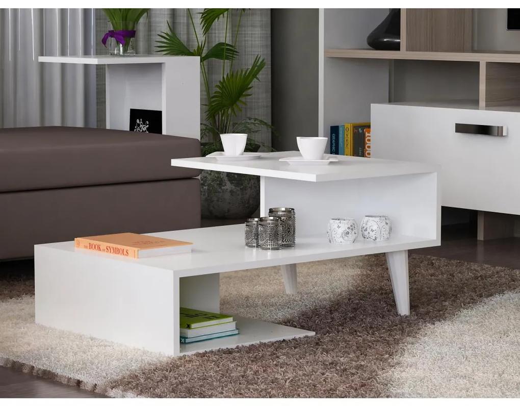 Asir | Konferenční stolek CONCETTA 40x90 cm bílá | AS1010