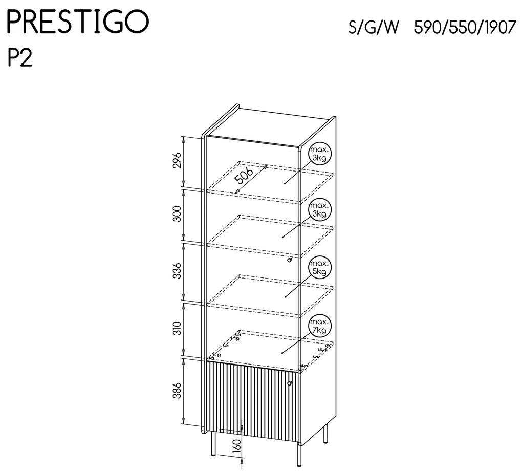 Dolmar Skříň Prestigo P2