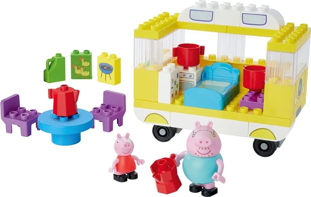 Playbig bloxx, peppa pig karavan s příslušenstvím