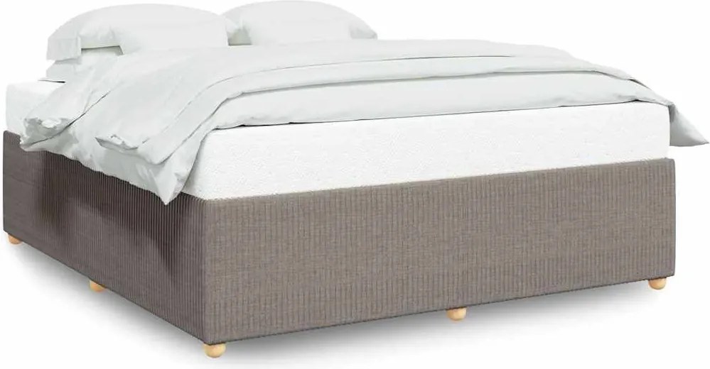 Rám postele bez matrace taupe 180 x 200 cm textil 3284960