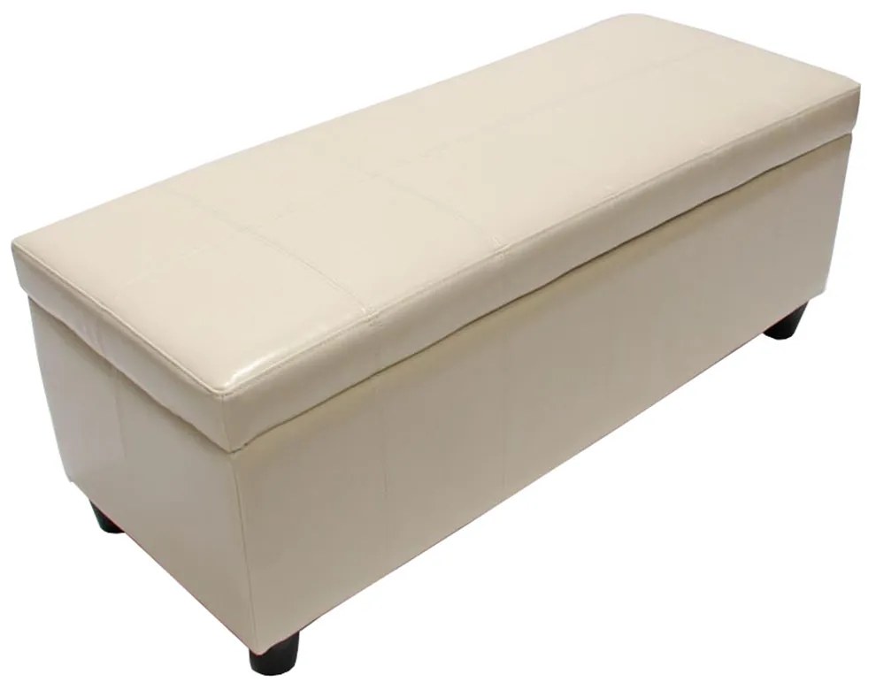 Skladovací lavice Krien 112 x 45 x 45cm - Krémová