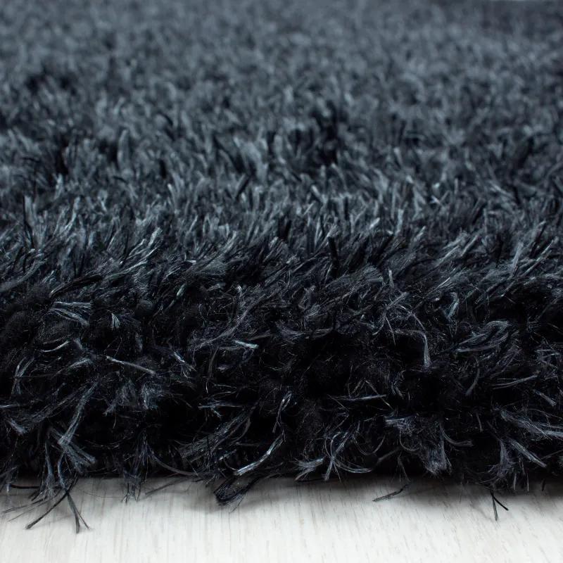 Ayyildiz koberce AKCE: 200x290 cm Kusový koberec Brilliant Shaggy 4200 Black - 200x290 cm