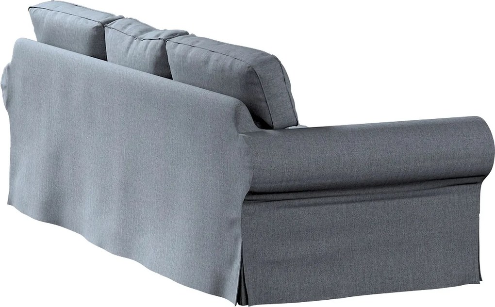 Potah na pohovku IKEA Ektorp 3-místná rozkládací, NOVÝ MODEL 2013 barva šedá látka pletený vzor