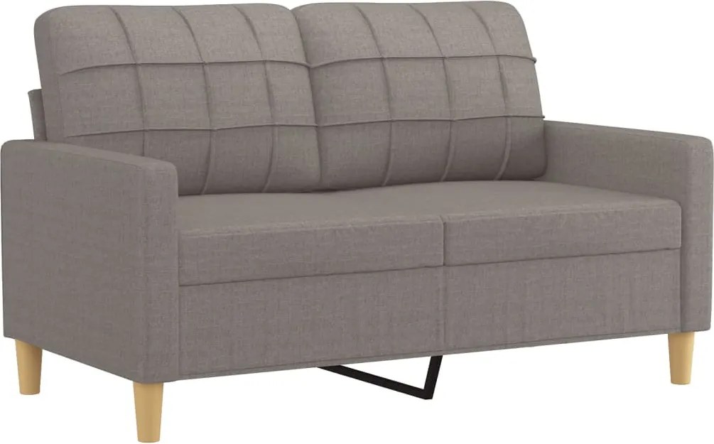 4dílná sedací souprava s polštáři taupe textil 3201273