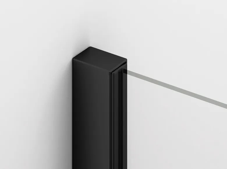 Sanswiss ANNEA AN13 jednokřídlé sprchové dveře 100 cm AN1310000607 Šířka: 1000 mm, Profil: Černá, Sklo: Hladké čiré