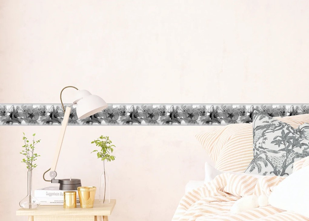 Samolepící bordura na zeď Něžné Květy Jabloní | 5 m x 13.8 cm | DWB8208