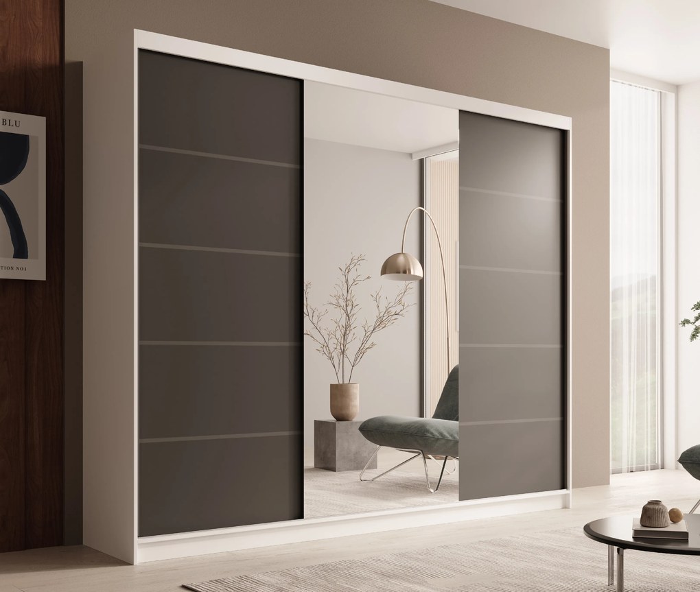 ADRK Furniture Posuvná skříň Etna 250 ADRK-SW-ETN-WB-250