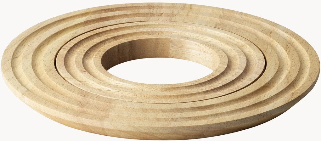 Podložka pod hrnec z kaučukového dřeva Circle