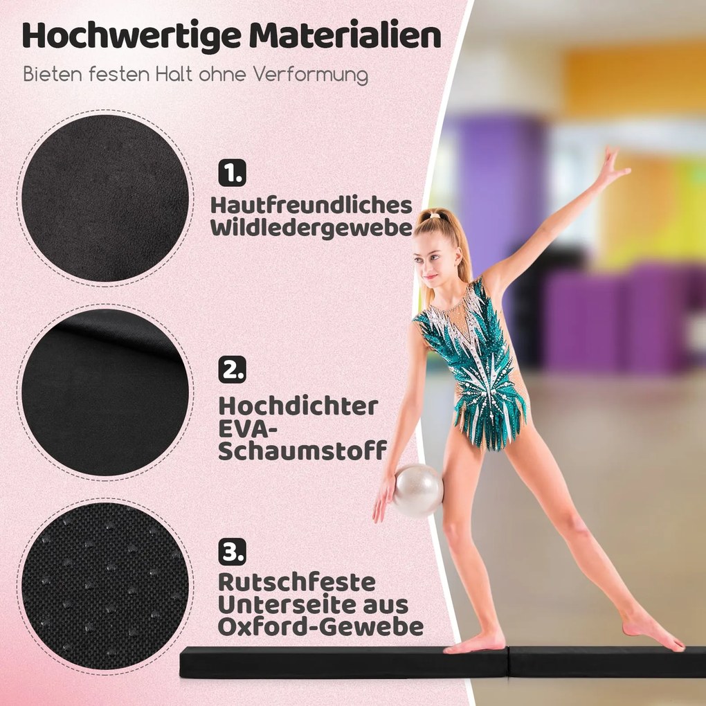 Costway Kladina gymnastická kladina 210 cm skládací gymnastická